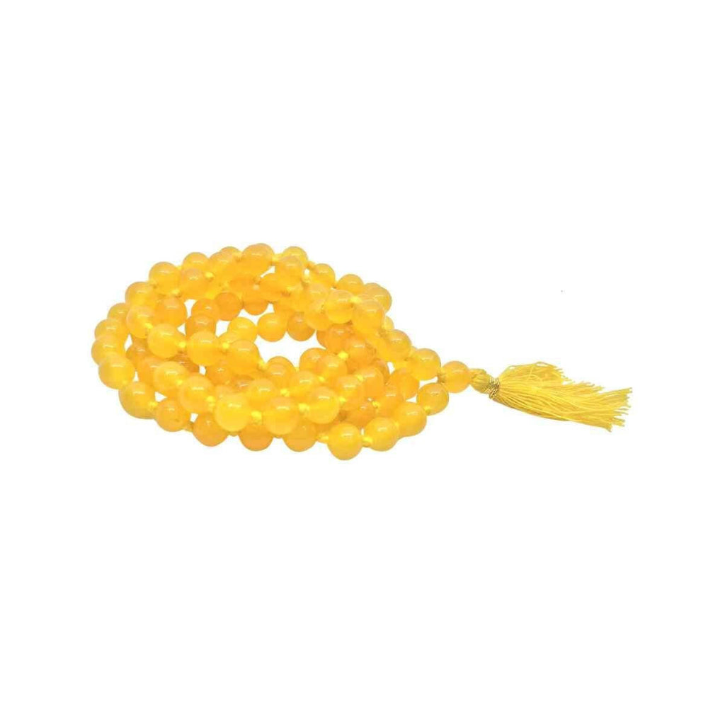 Yellow Hakik Mala 8Mm | Vaidik Talk